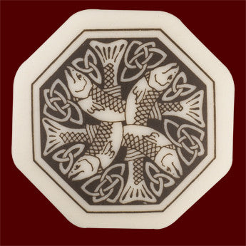 Fish Octagon Pendant – Dharma Rose